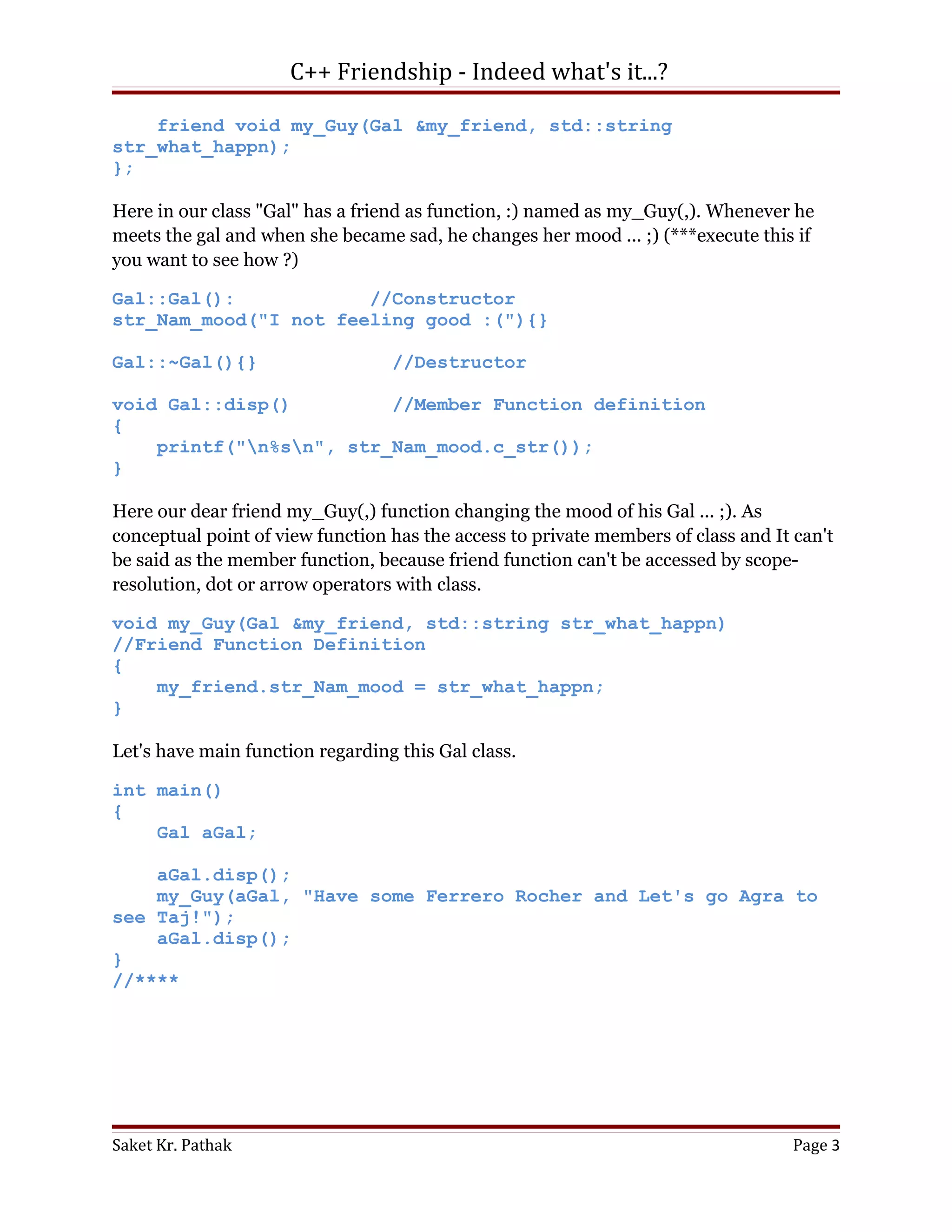 C++ friendship | PDF | Programming Languages | Computing