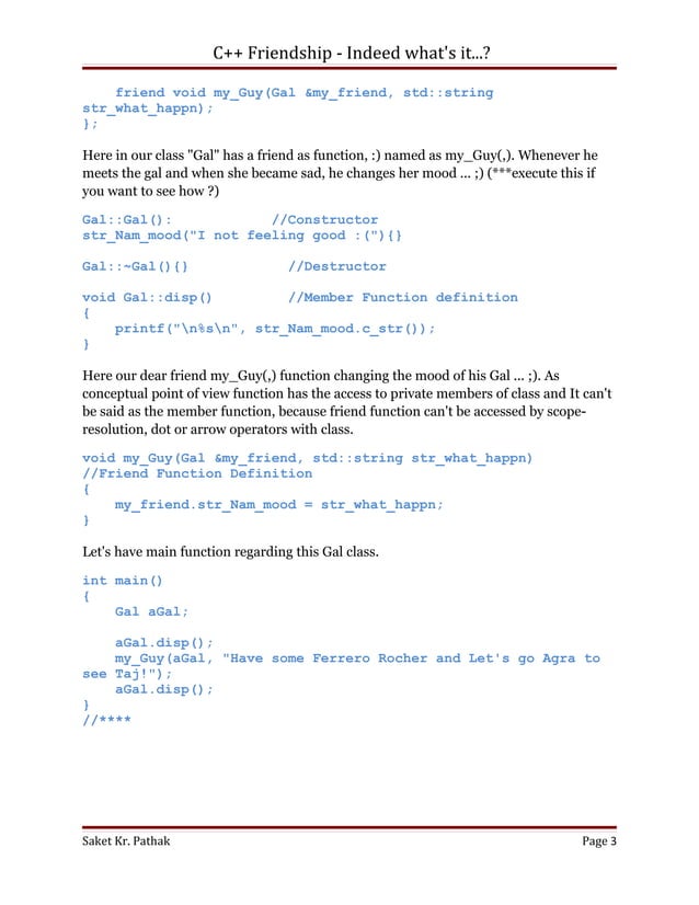 C++ friendship | PDF | Programming Languages | Computing
