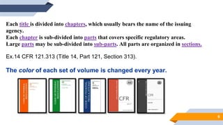 Code of federal regulatios | PPTX
