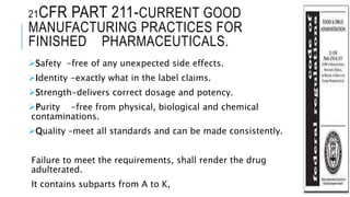 CFR title 21 parts | PPTX
