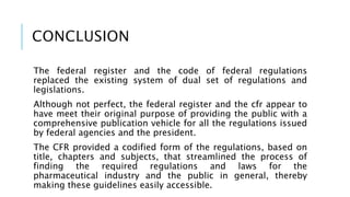 CFR title 21 parts | PPTX