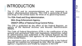 CFR title 21 parts | PPTX