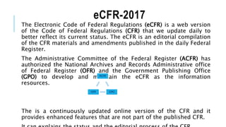 CFR title 21 parts | PPTX