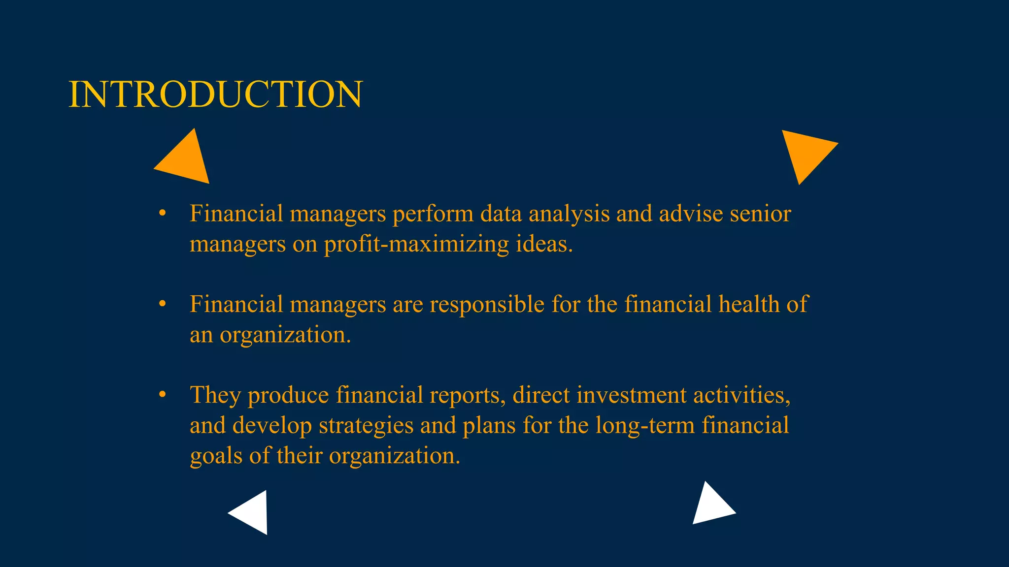 Role of Financial Managers | PPTX