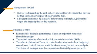 Role of Financial Managers | PPTX