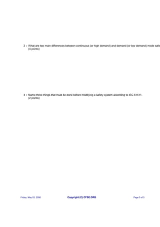 Cfsp example questions | PDF