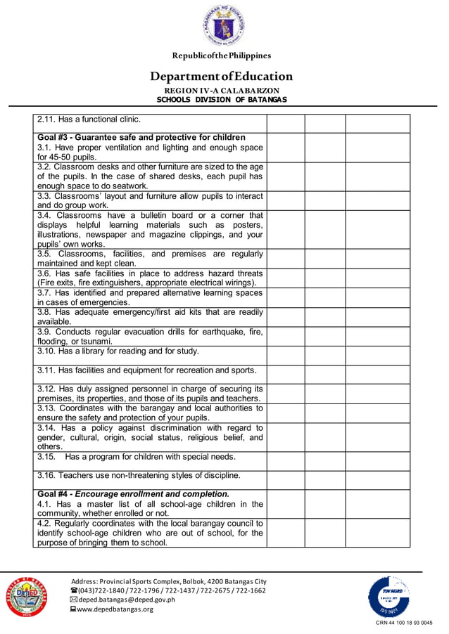 CFSS-Checklist-for-schools.docx | Daycare and Pre-School | Parenting