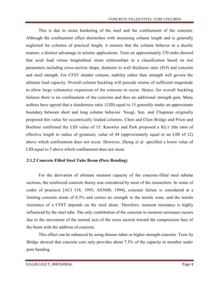 Cfst columns | DOCX