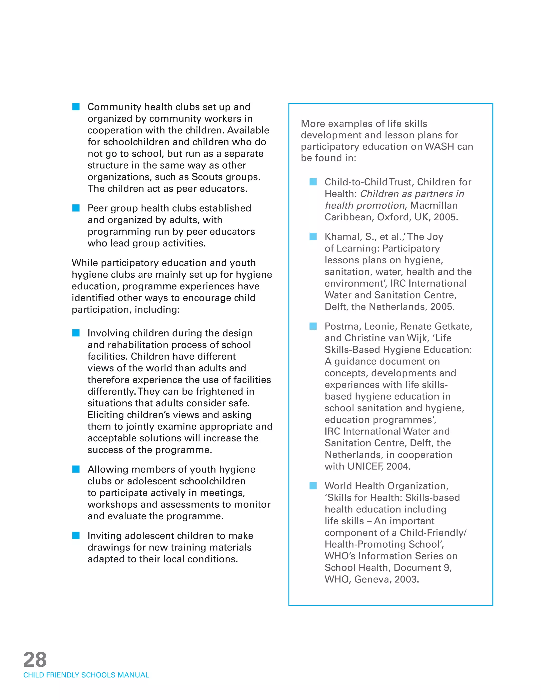 Water, Sanitation and Hygiene (WASH) in Schools | PDF