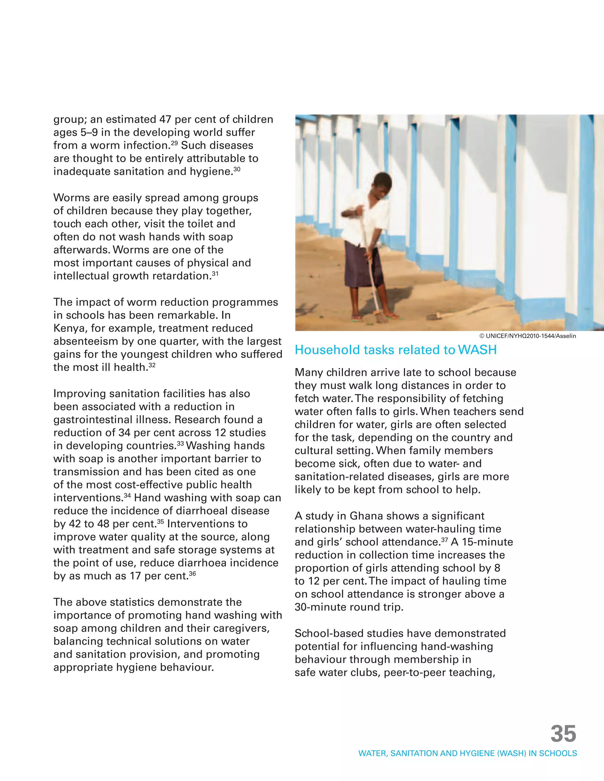 Water, Sanitation and Hygiene (WASH) in Schools | PDF