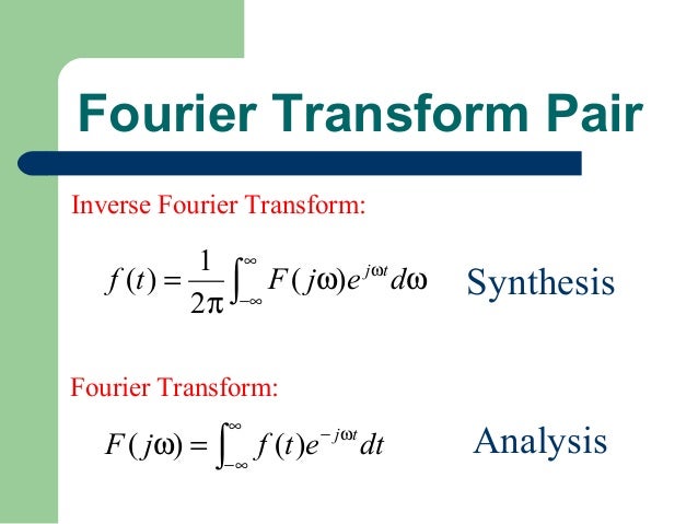 fourier transforms
