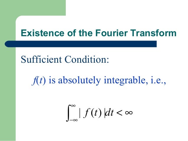 fourier transforms