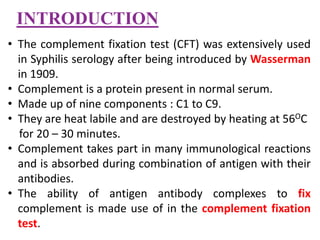 COMPLEMENT FIXATION TEST - CFT | PPTX