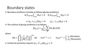 Conformal Boundary conditions | PPTX