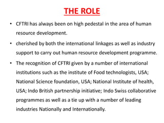 Central food technological research institute | PDF