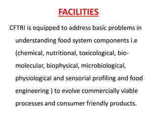 Central food technological research institute | PDF