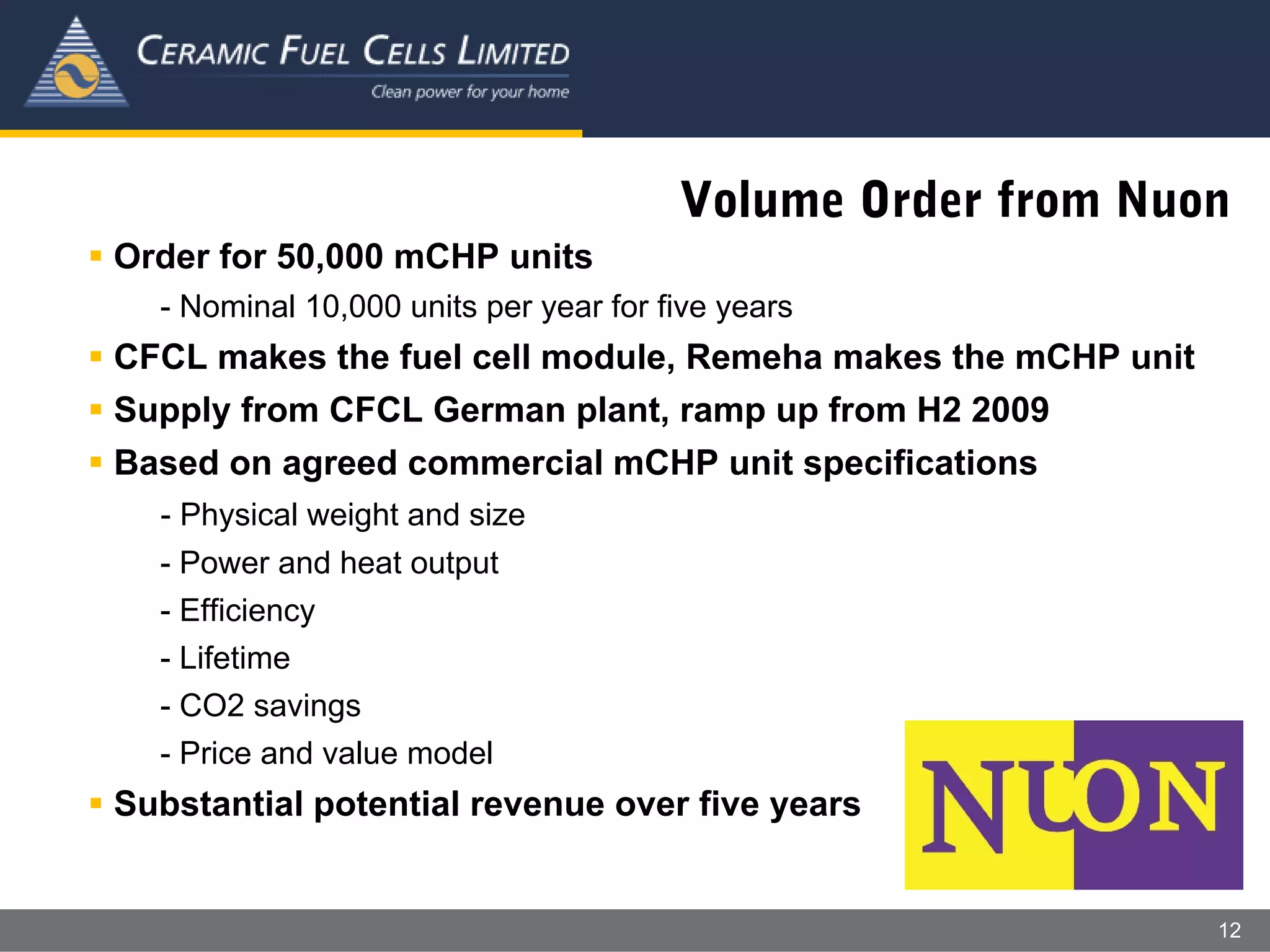 Ceramic Fuel Cells Introduction | PDF