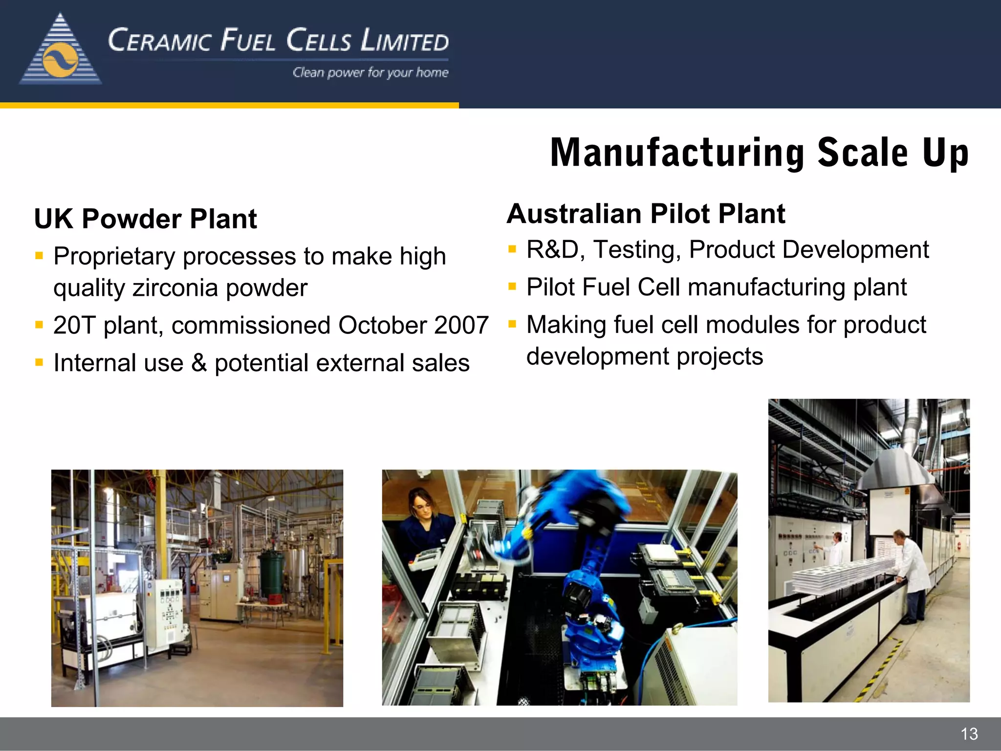 Ceramic Fuel Cells Introduction | PDF