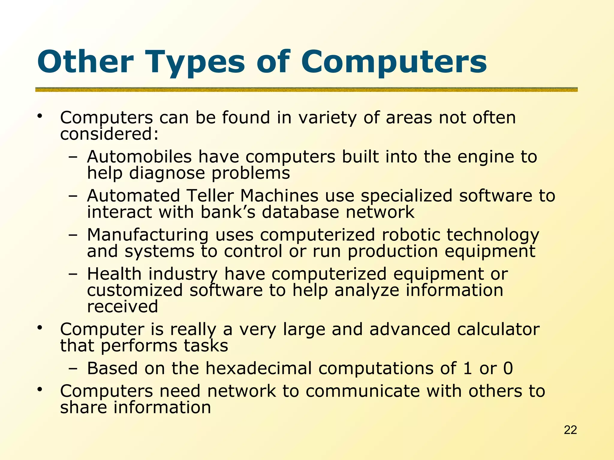 COMPUTERS ALL AROUND US | PPT