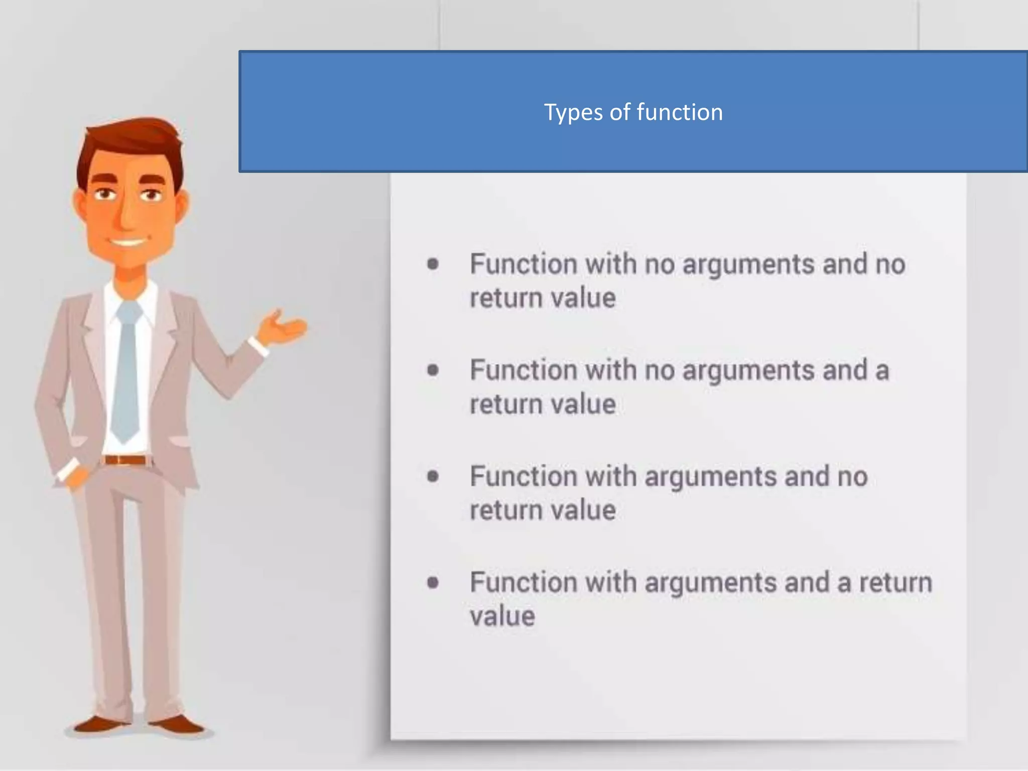 Function In C Programming Pptx Web Development Internet
