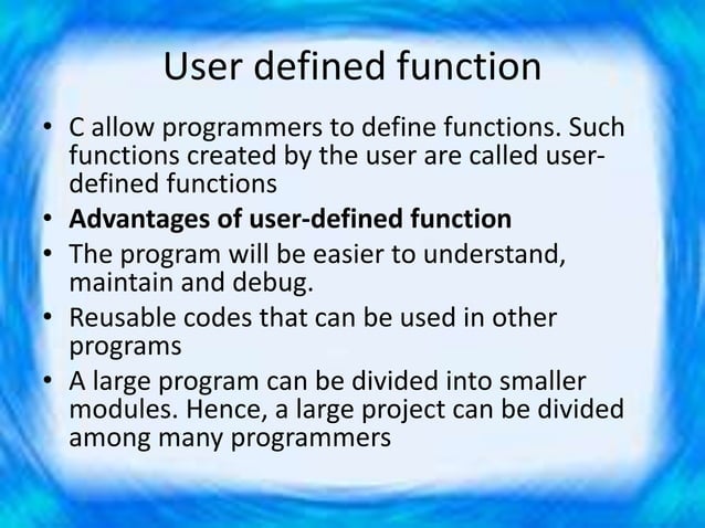 Function in C Programming | PPT Function in C Programming | PPT