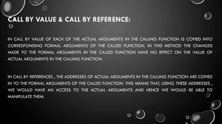Function in C Programming | PPT