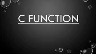 Function in C Programming | PPT