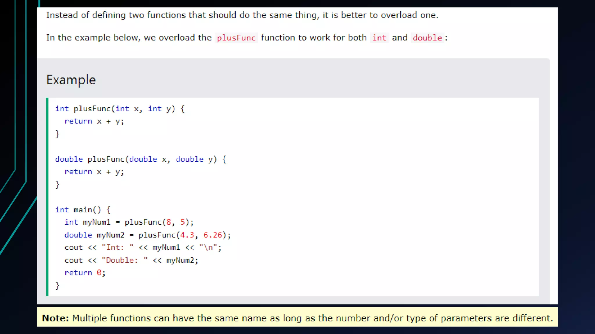 C Function Overloading Pptx