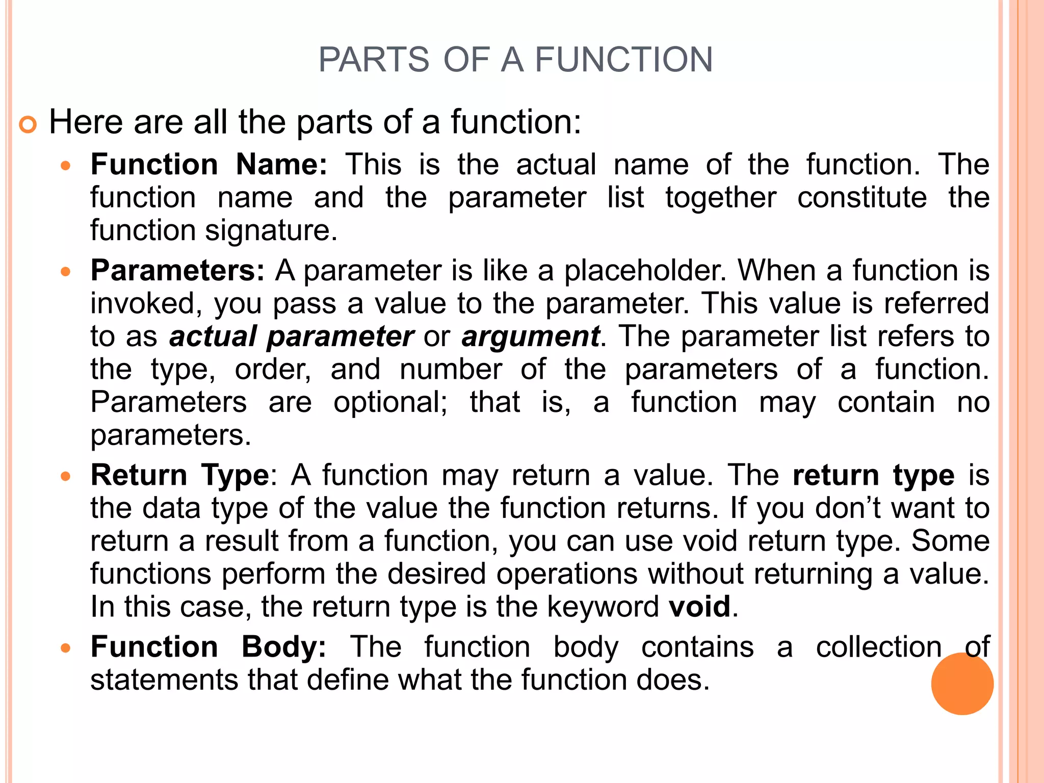 C functions | PPTX