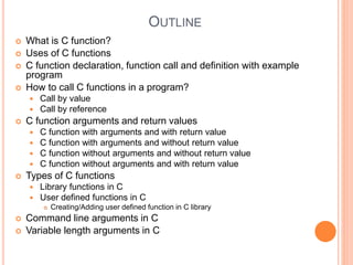 C functions | PPTX