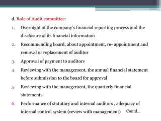 Corporate finance unit 5 corporate governance | PPTX