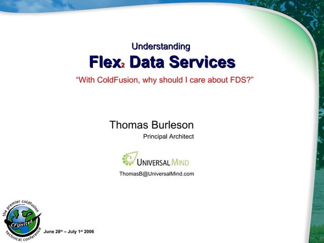 Understanding Flex Data Services | PPT