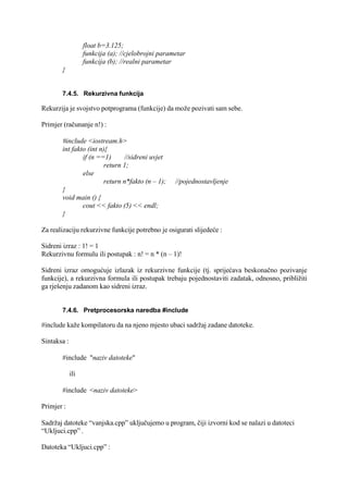 C++ funkcije | PDF