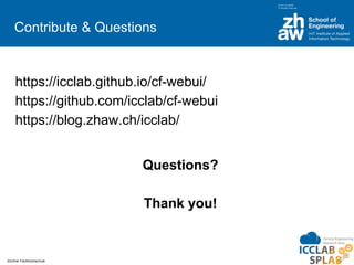 CF WebUI - CloudFoundry User Group DACH | PPT