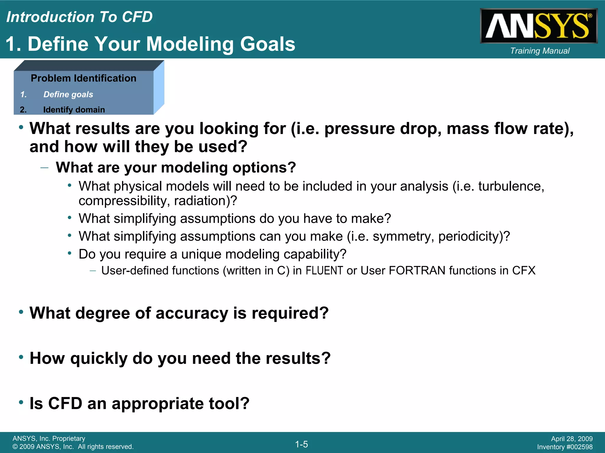 Cfx12 01 intro_cfd | PPT | 3-D Graphics | Computer Software and Applications