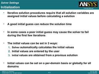 Cfx12 04 solver | PPT | Web Development | Internet