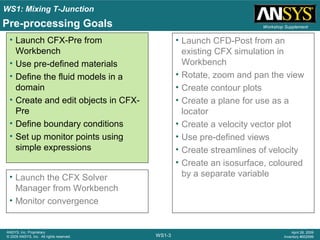 CFX:Mixing T-Junction | PPT