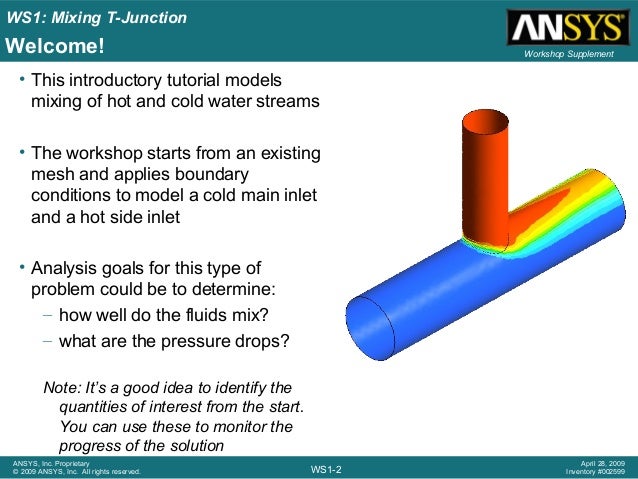 CFX:Mixing T-Junction