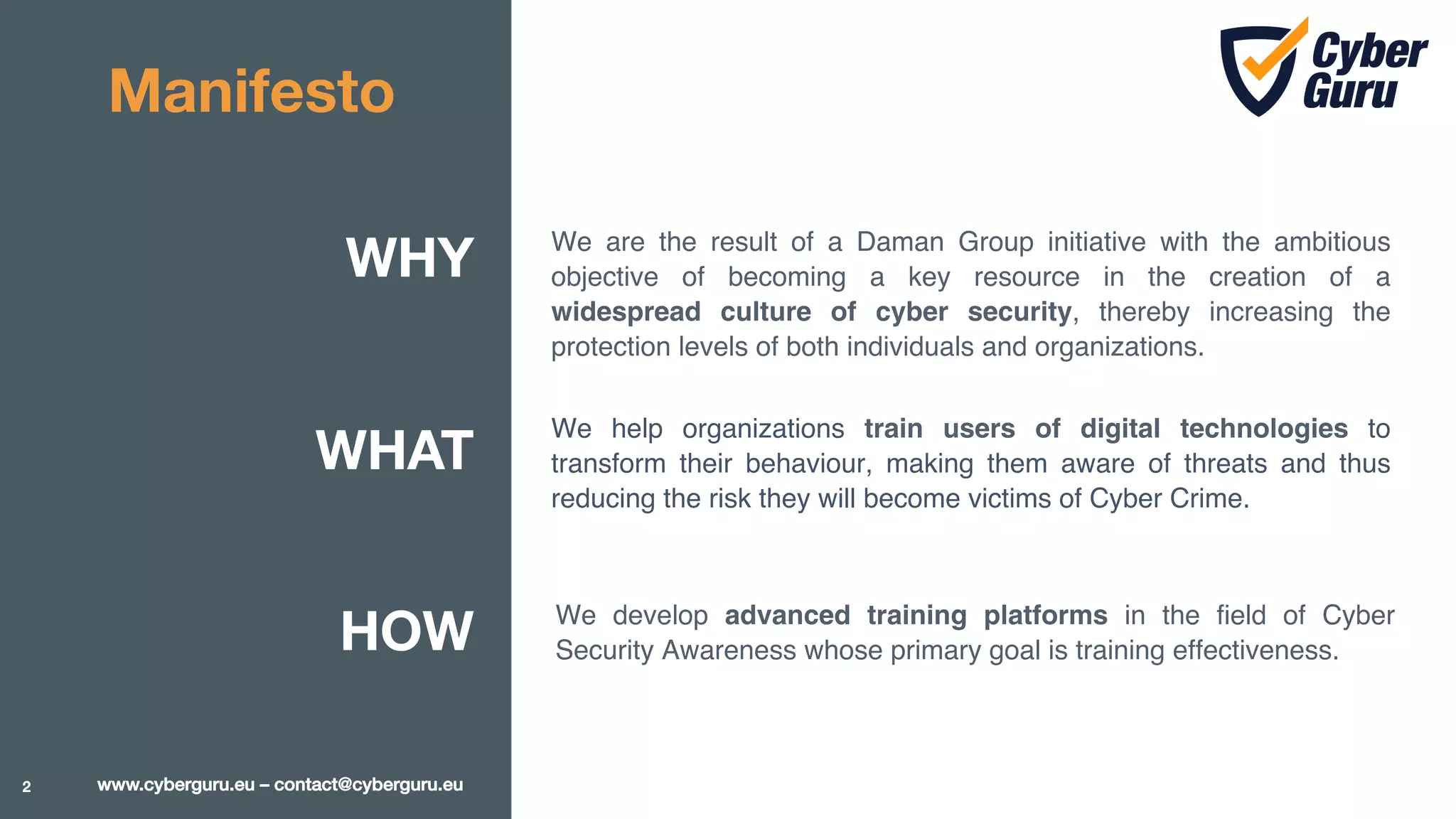 Cyber Guru Overview - en - v1 | PDF