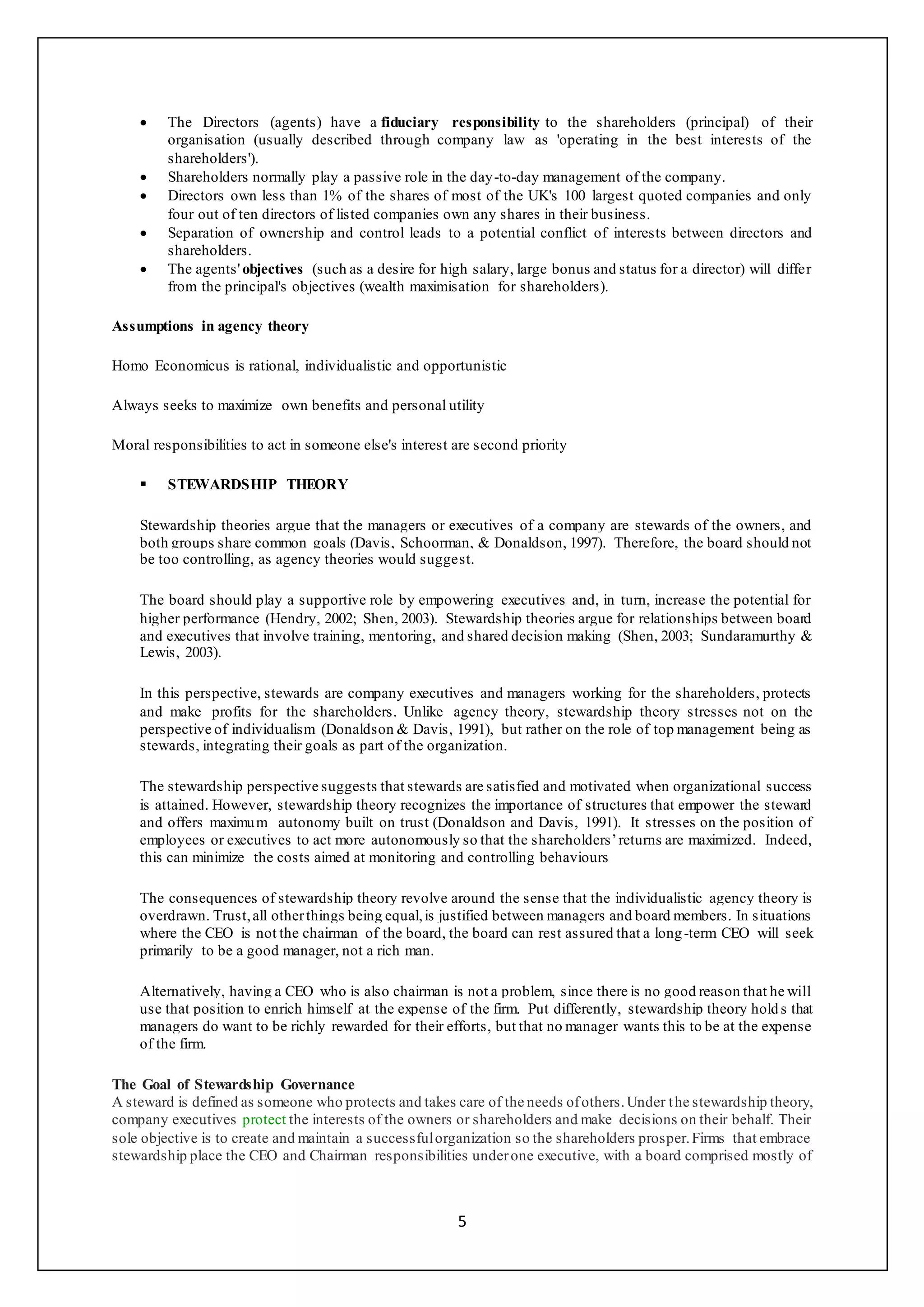 Corporate governance notes | DOCX