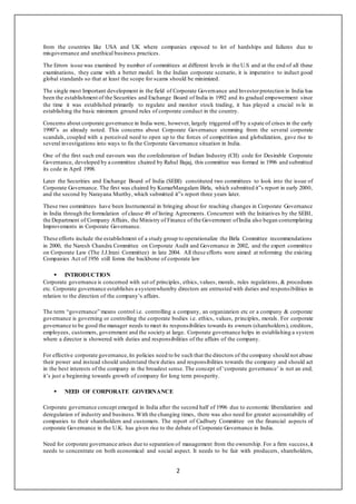 Corporate governance notes | DOCX