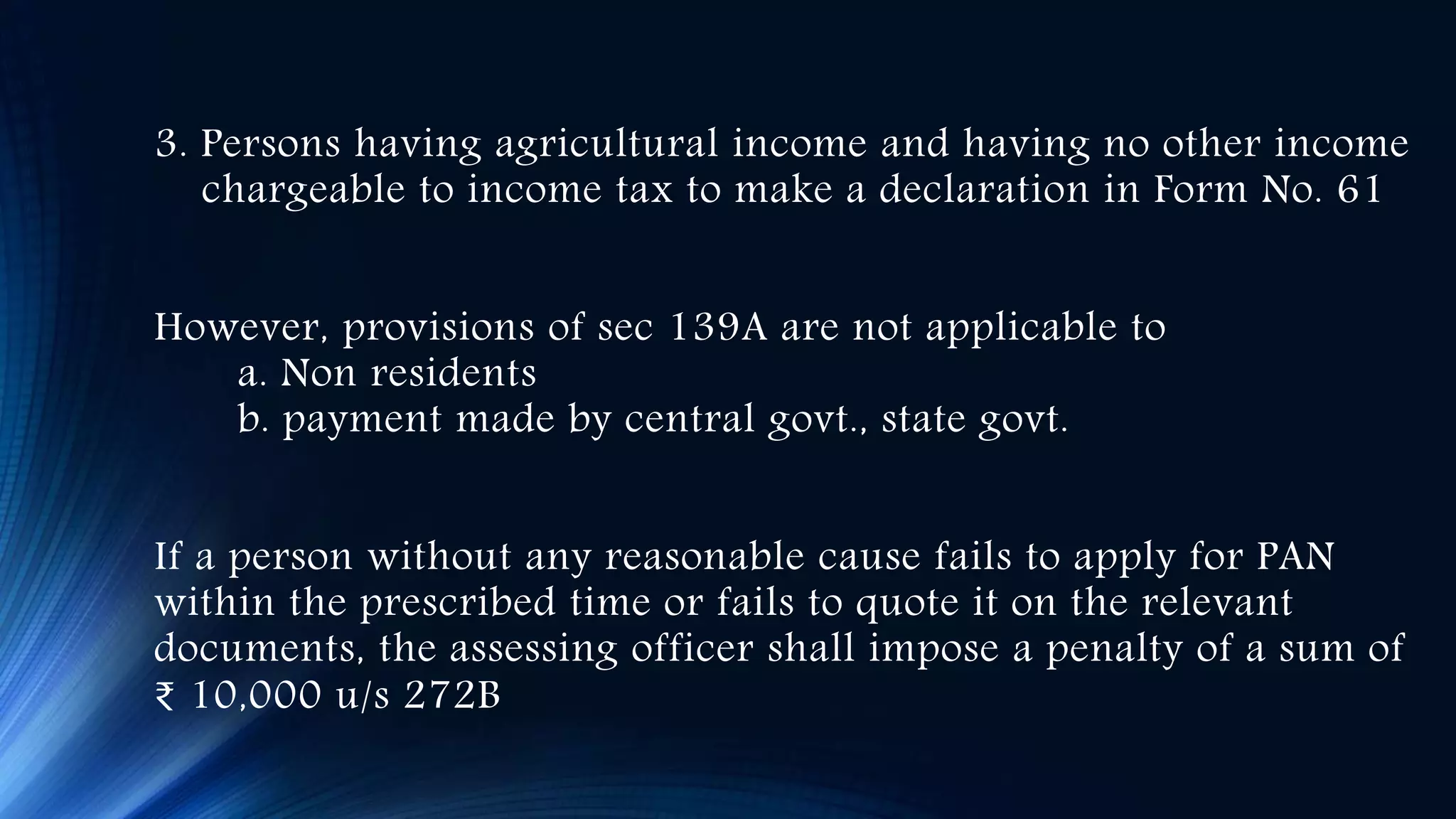 Permanent Account Number (PAN) | PPTX