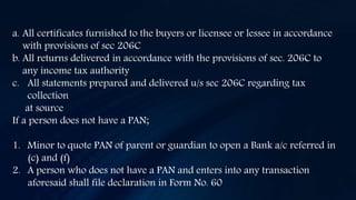 Permanent Account Number (PAN) | PPTX