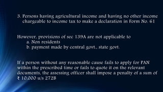 Permanent Account Number (PAN) | PPTX