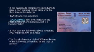 Permanent Account Number (PAN) | PPTX