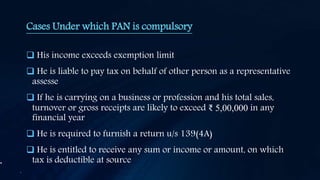 Permanent Account Number (PAN) | PPTX