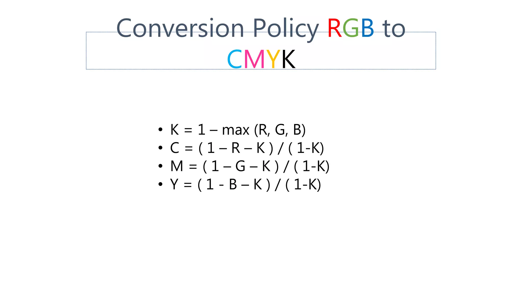 RGB & CMYK Color Model | PPTX