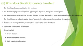 Corporate governance in Bank and Financial institution | PPTX