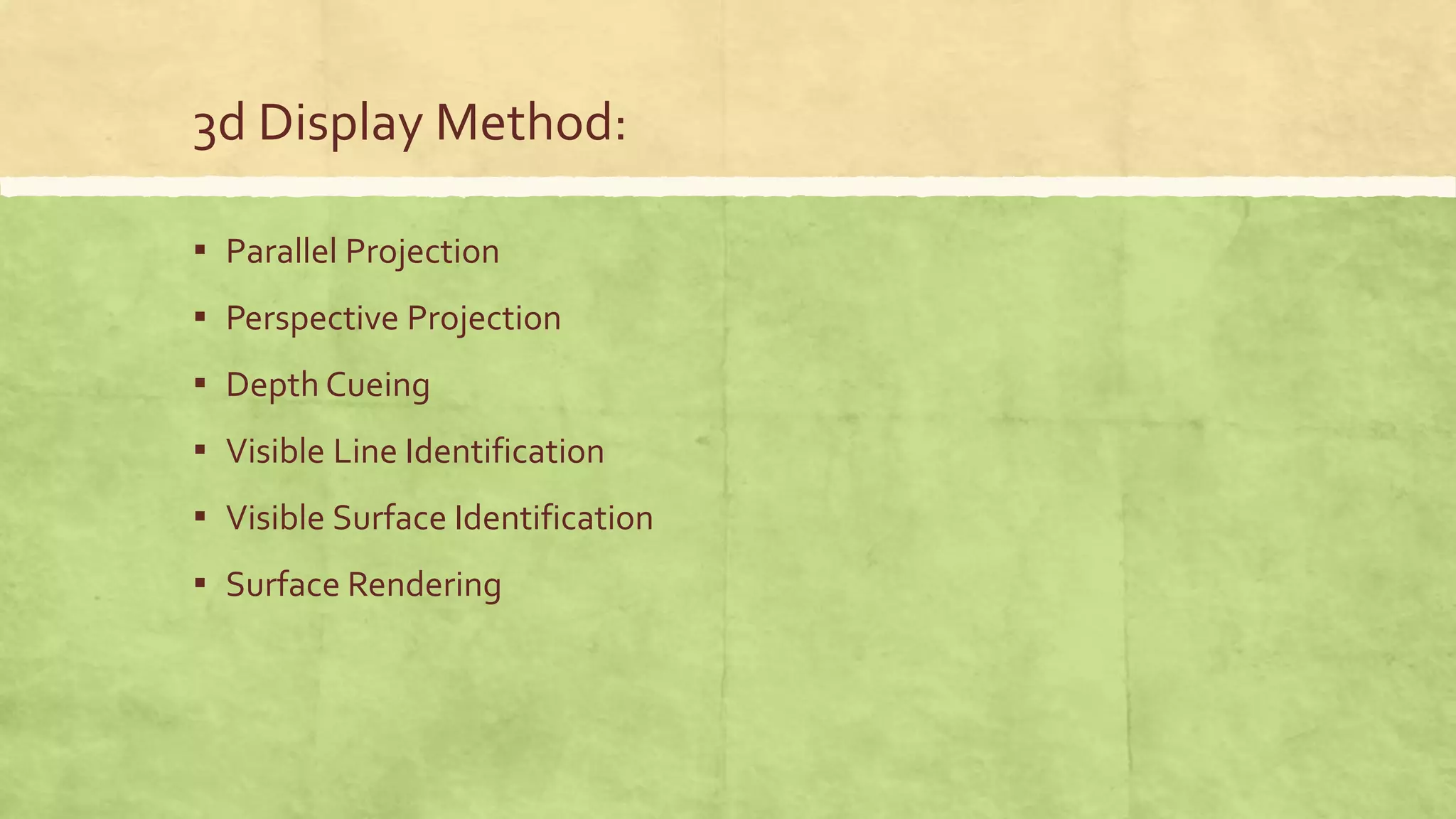 Computer Graphics | PPTX