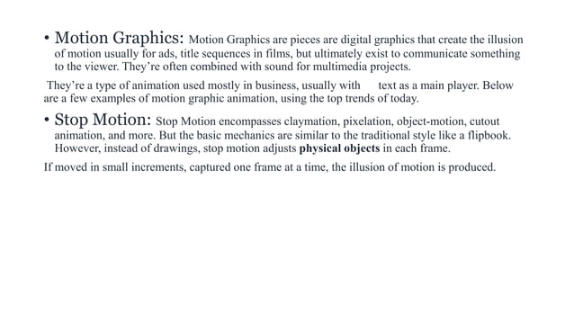 Animation in Computer Graphics | PPTX